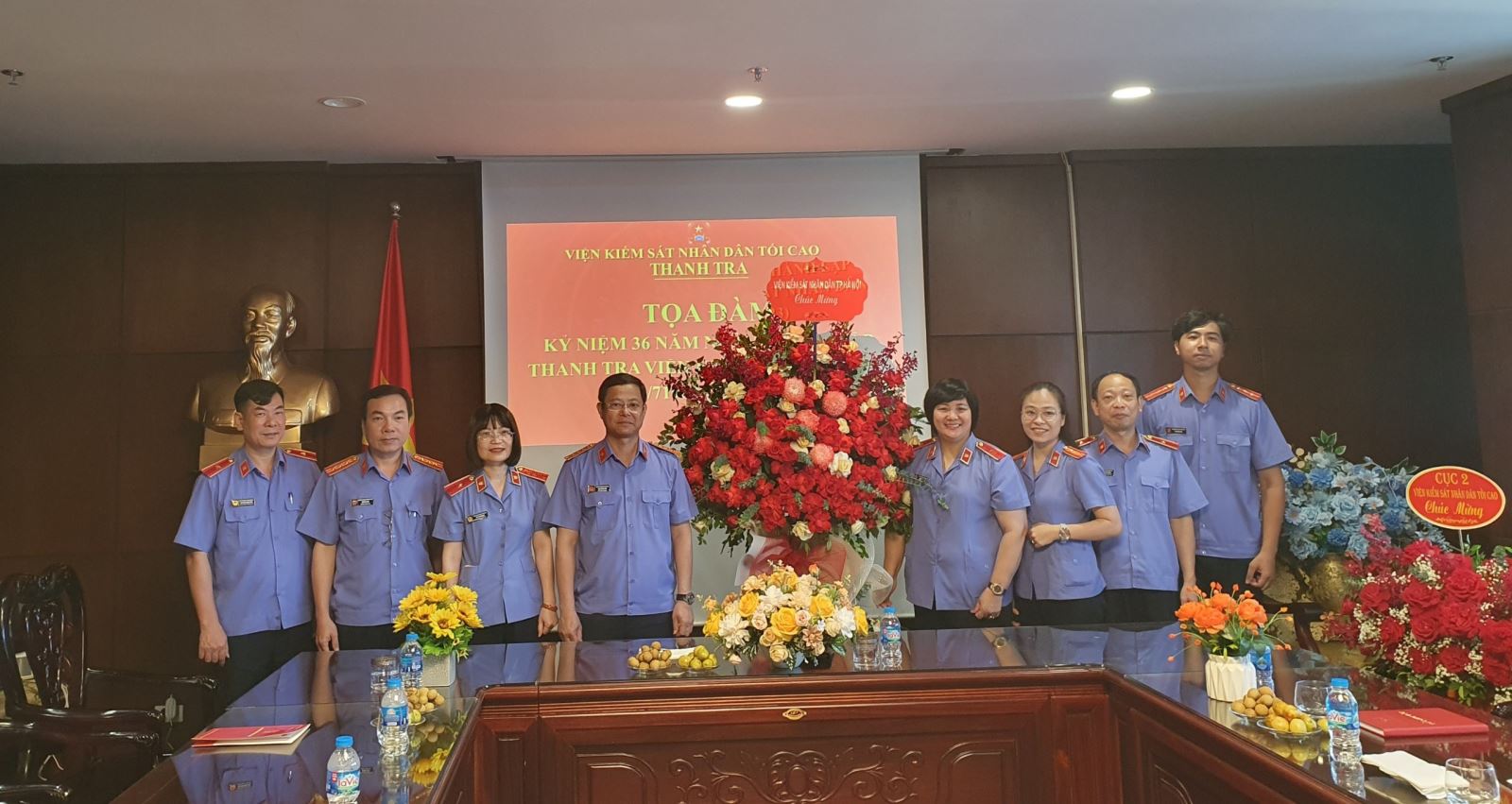 Viện KSND thành phố Hà Nội chúc mừng 36 năm ngày thành lập thanh tra ...