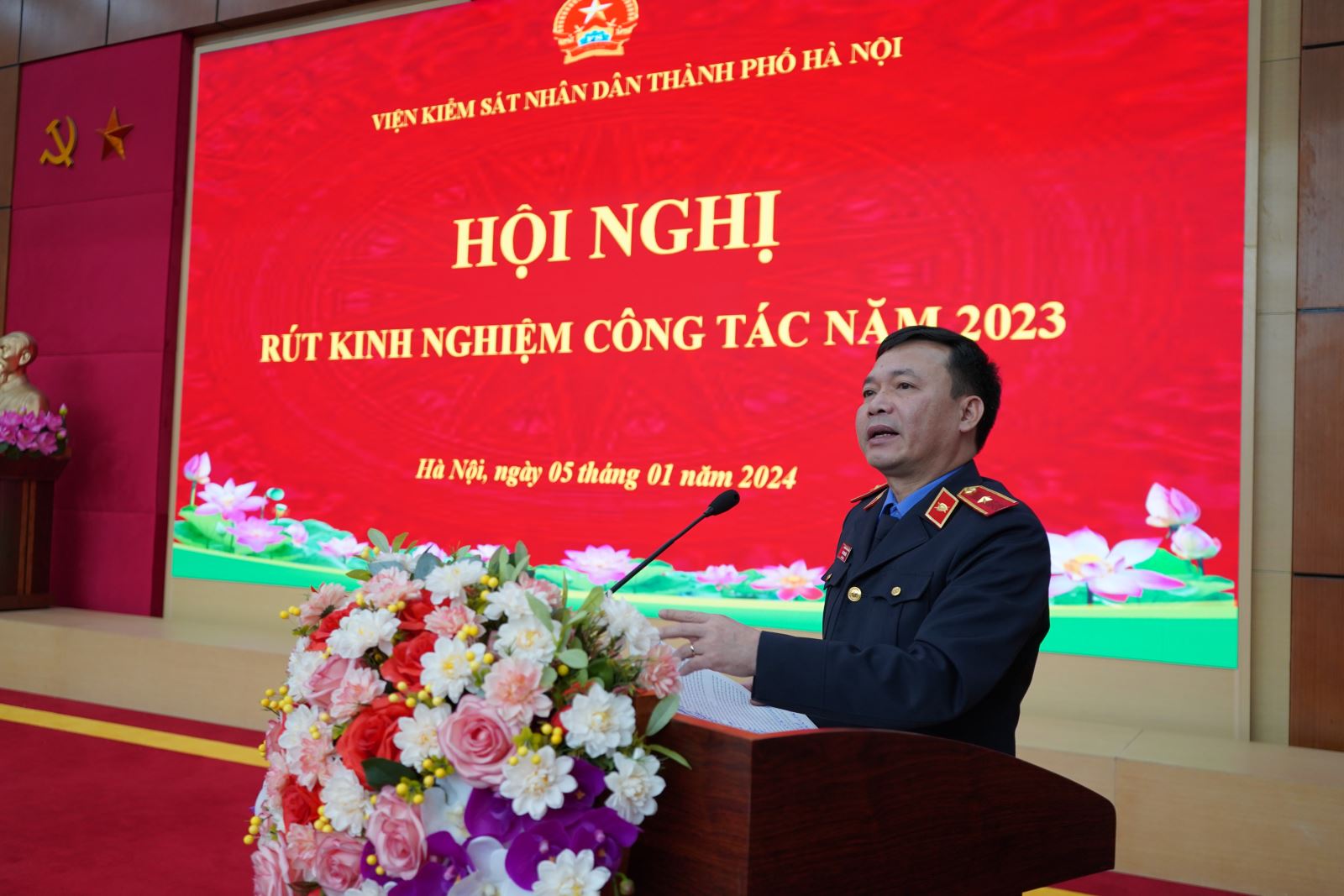 Viện KSND thành phố Hà Nội tổ chức Hội nghị rút kinh nghiệm công tác năm 2023